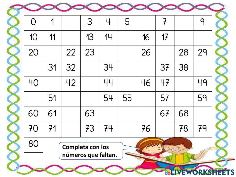 6763396 | SECUENCIA NUMÉRICA HASTA EL 80 | Bianca 6763396 | SECUENCIA NUMÉRICA HASTA EL 80 | Bianca