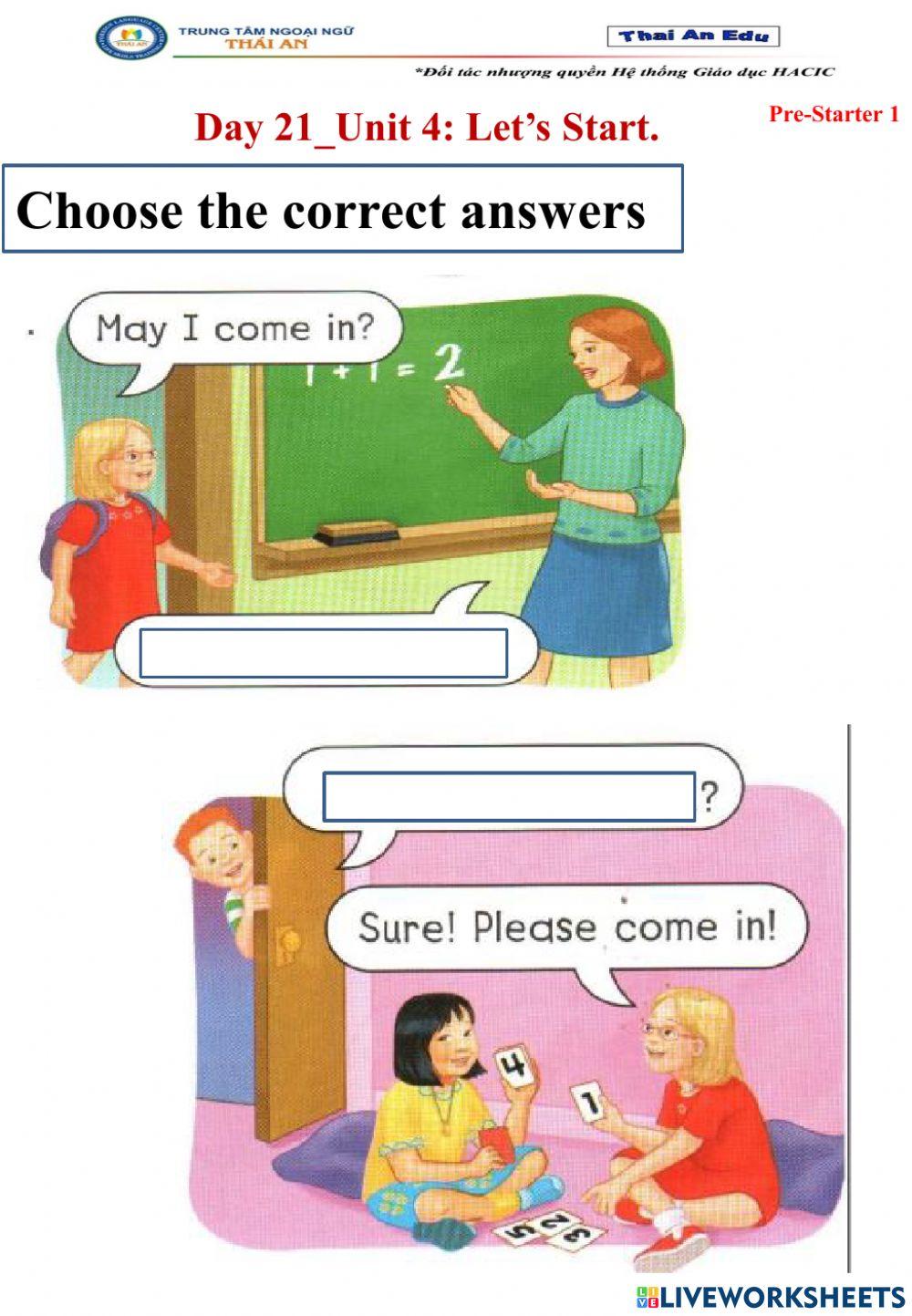 Start activity | Live Worksheets