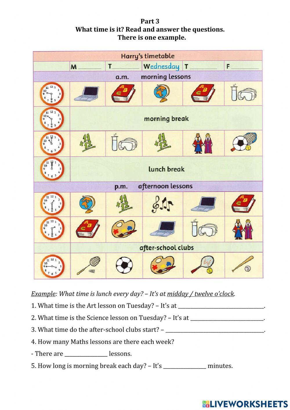 GFF-Unit 4 worksheet | Live Worksheets