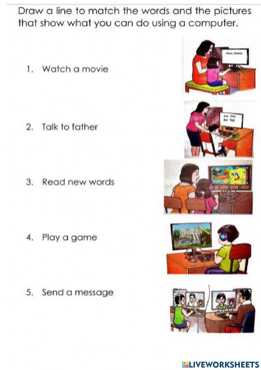 Exam Computer | MsCess | Live Worksheets