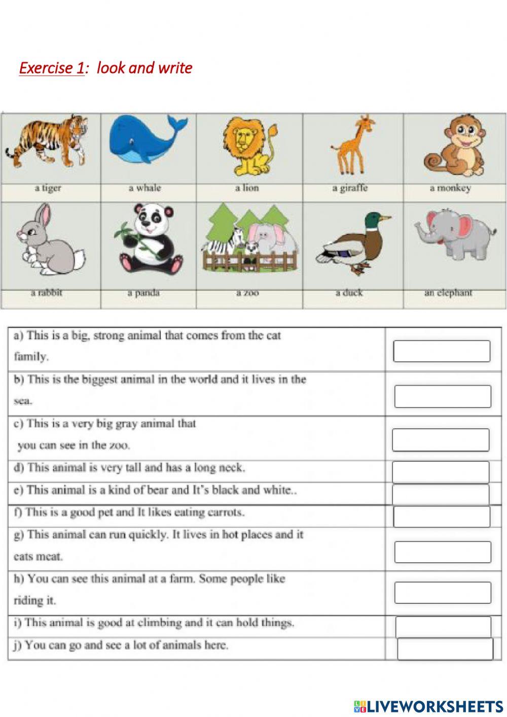 Grade 4 worksheet exercise for 4 | Live Worksheets