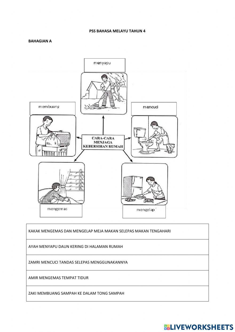 PSS BAHASA MELAYU KERTAS 2 online exercise for | Live Worksheets