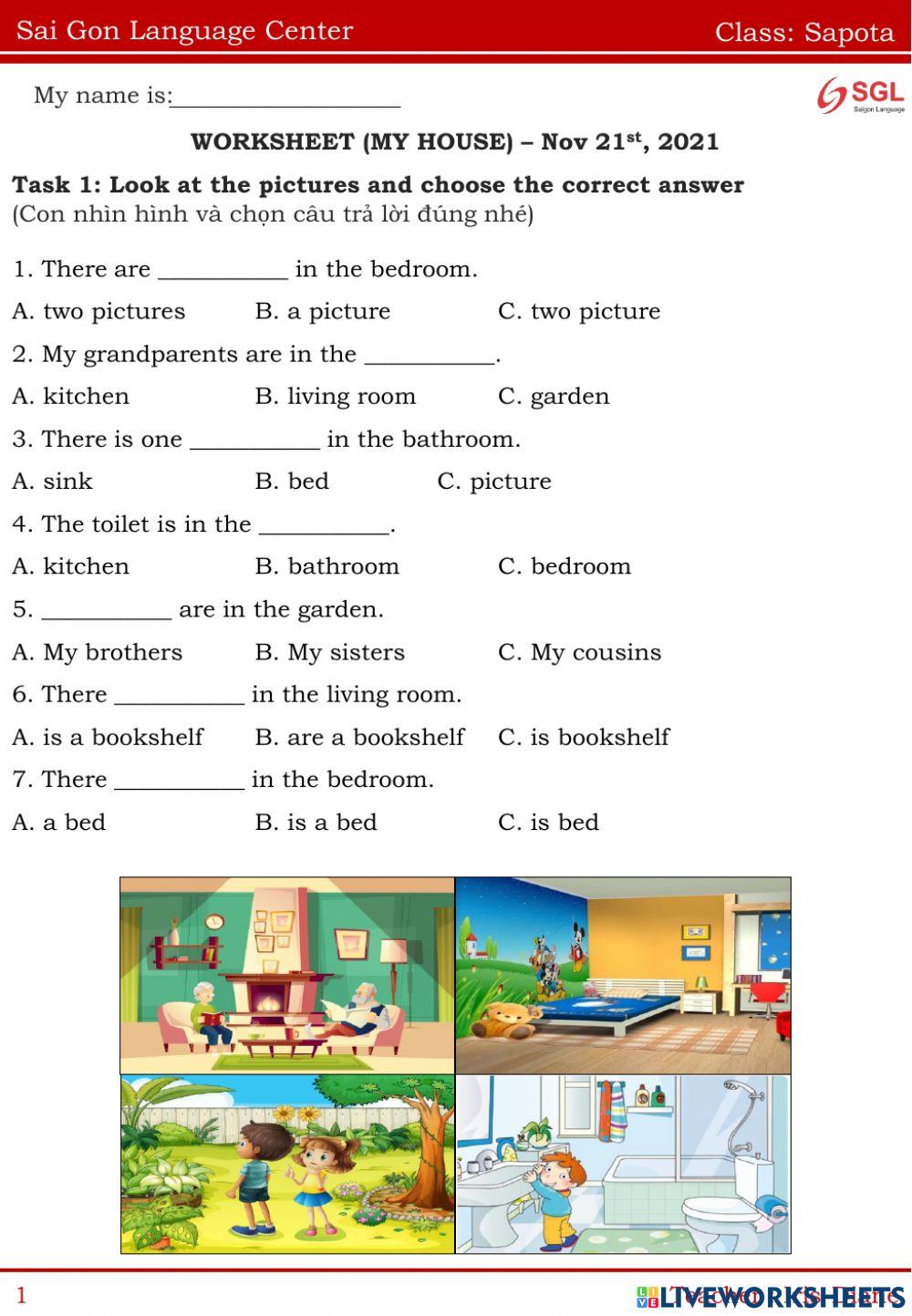 Homework-class Sapota (Nov 21st) worksheet | Live Worksheets