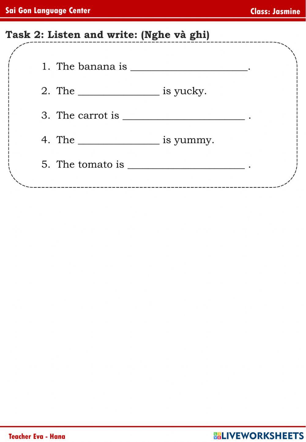 Jasmine worksheet | Live Worksheets