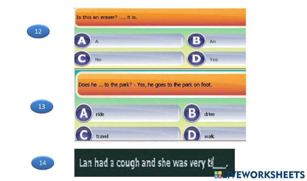 Ioe 5 tong hop thi truong worksheet | Live Worksheets