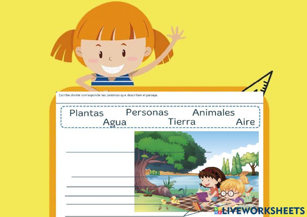 Lo que nos rodea worksheet | Live Worksheets