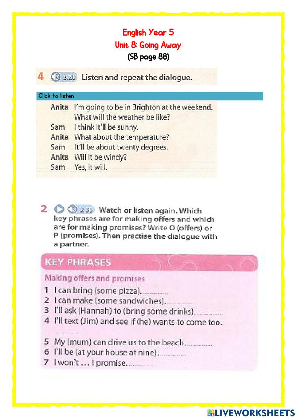 Offers and Prom… | Free Interactive Worksheets | 1667967