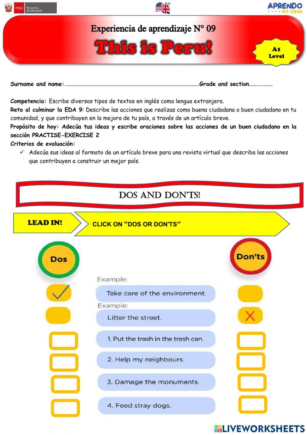 This is peru online pdf activity | Live Worksheets