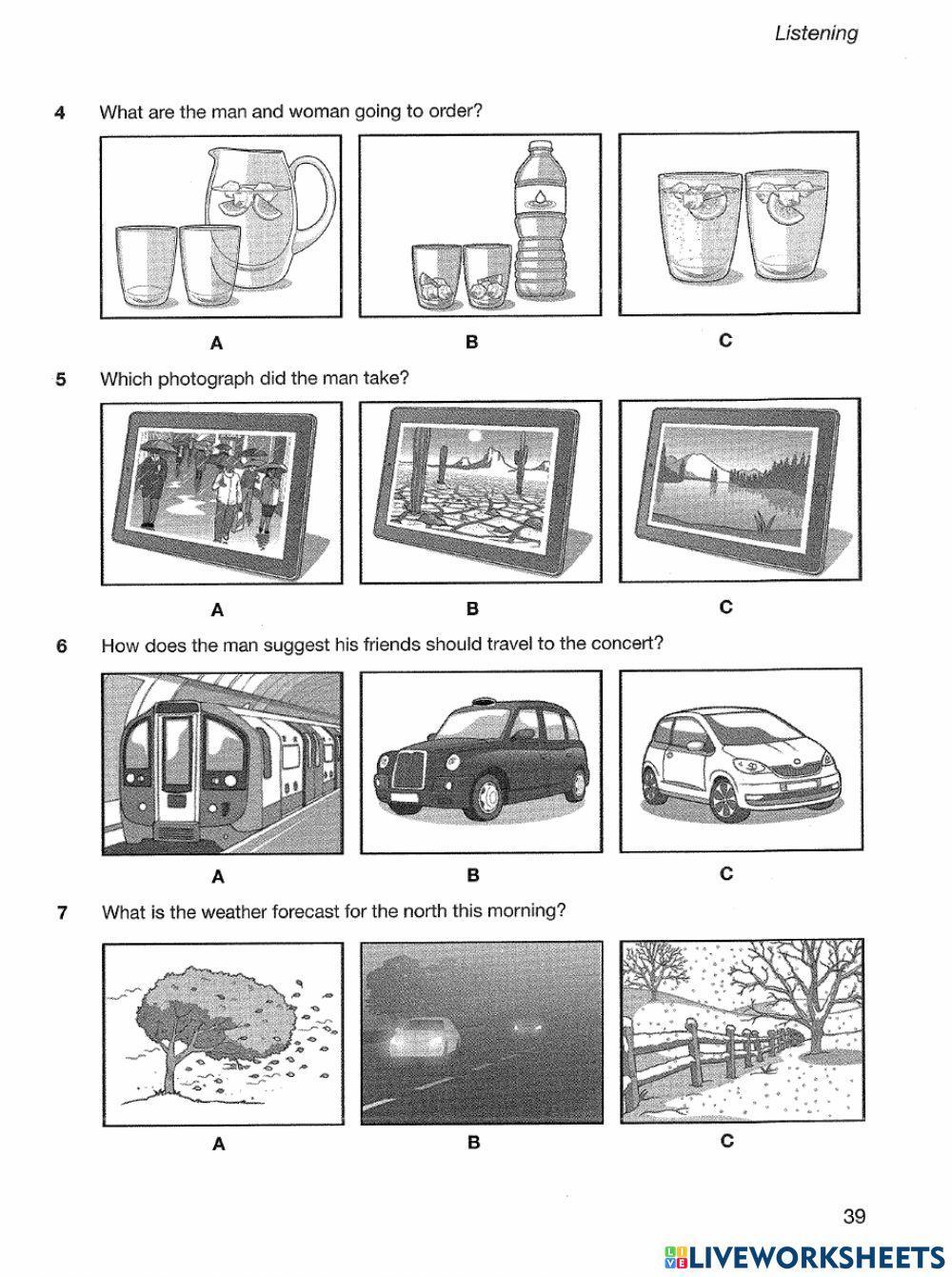 Test B1 activity | Live Worksheets