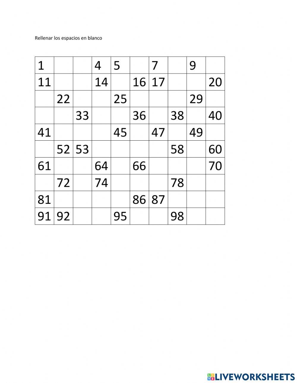 Counting by ones worksheet | Live Worksheets