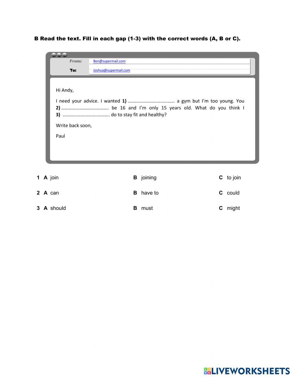 a2- UNIT 4- GRAM online exercise for | Live Worksheets
