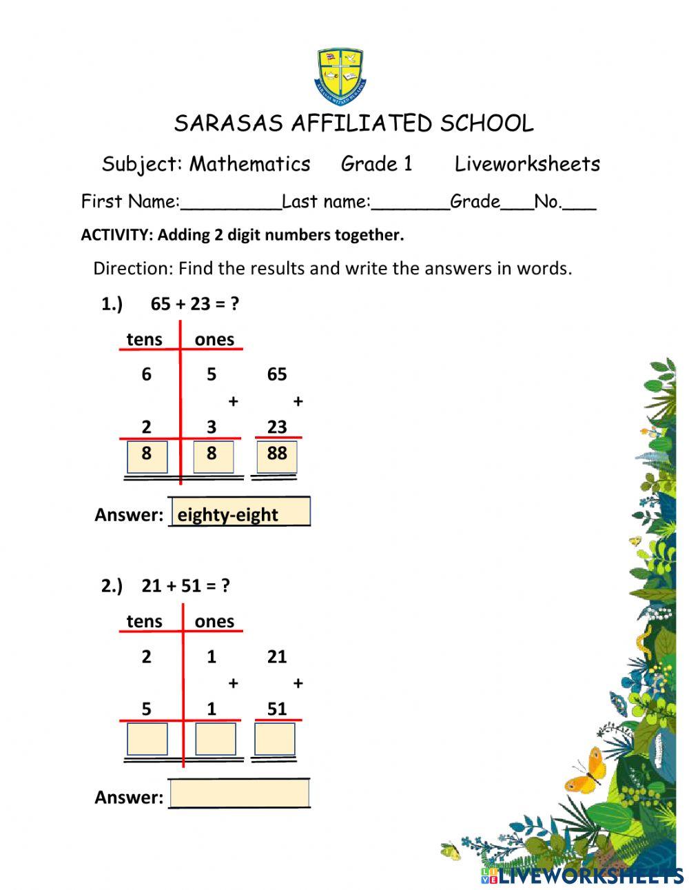 Week 5 Activity 1 worksheet | Live Worksheets