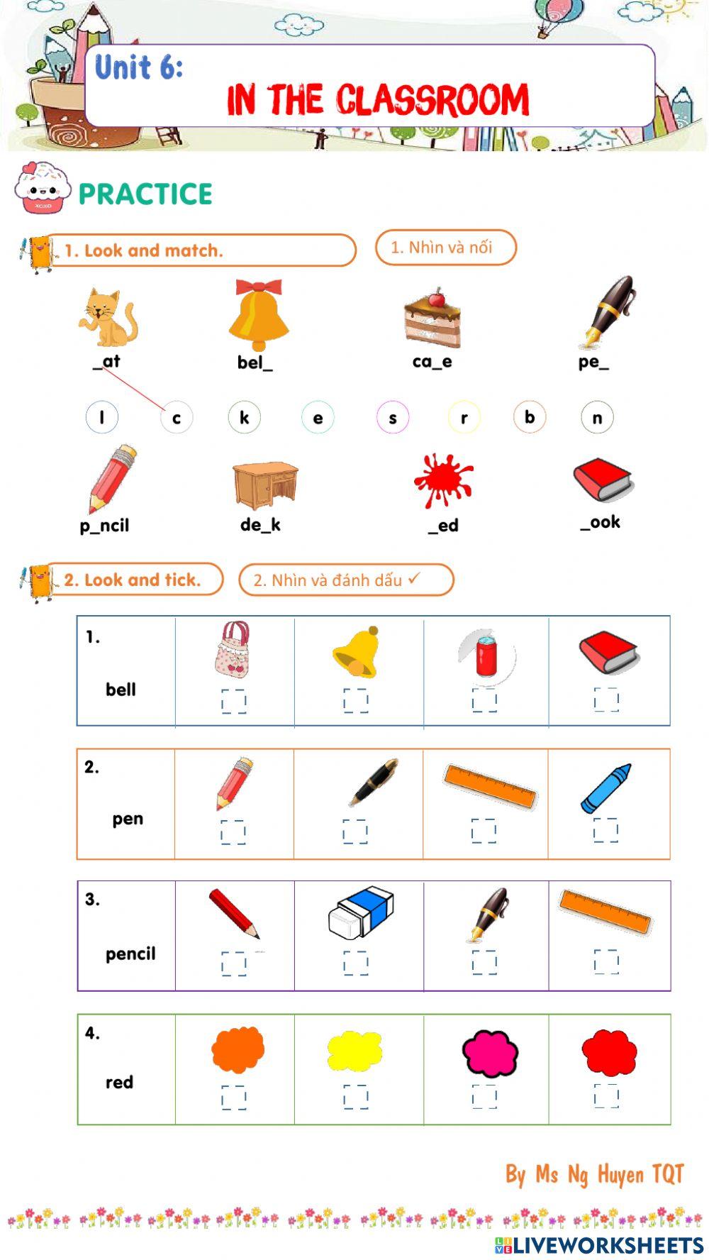 1670584 | E1 Unit 6 | thanhhuyen2811 | LiveWorksheets