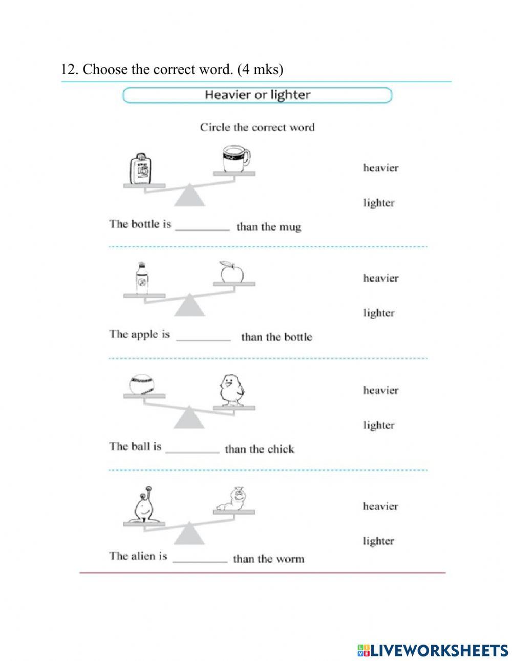 Mathematics Christmas Test online exercise for | Live Worksheets