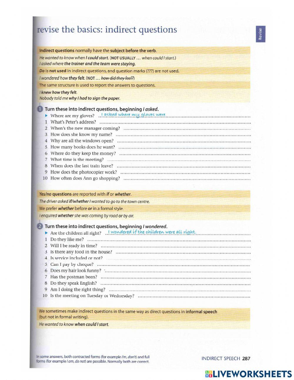 Page287(2) online exercise for | Live Worksheets