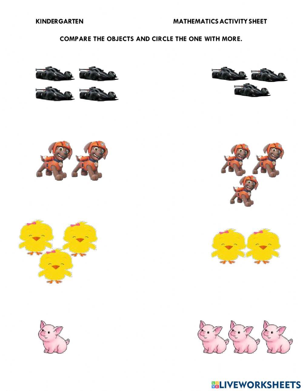 More Activity Sheet worksheet | Live Worksheets