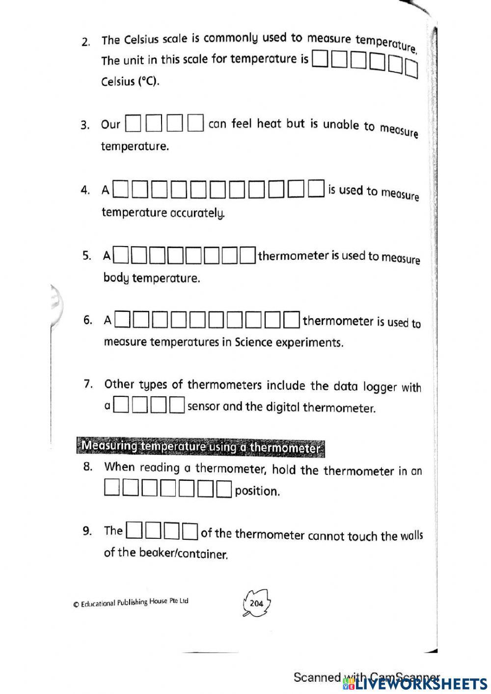 REVIEW SCIENCE-NOVEMBER online exercise for | Live Worksheets
