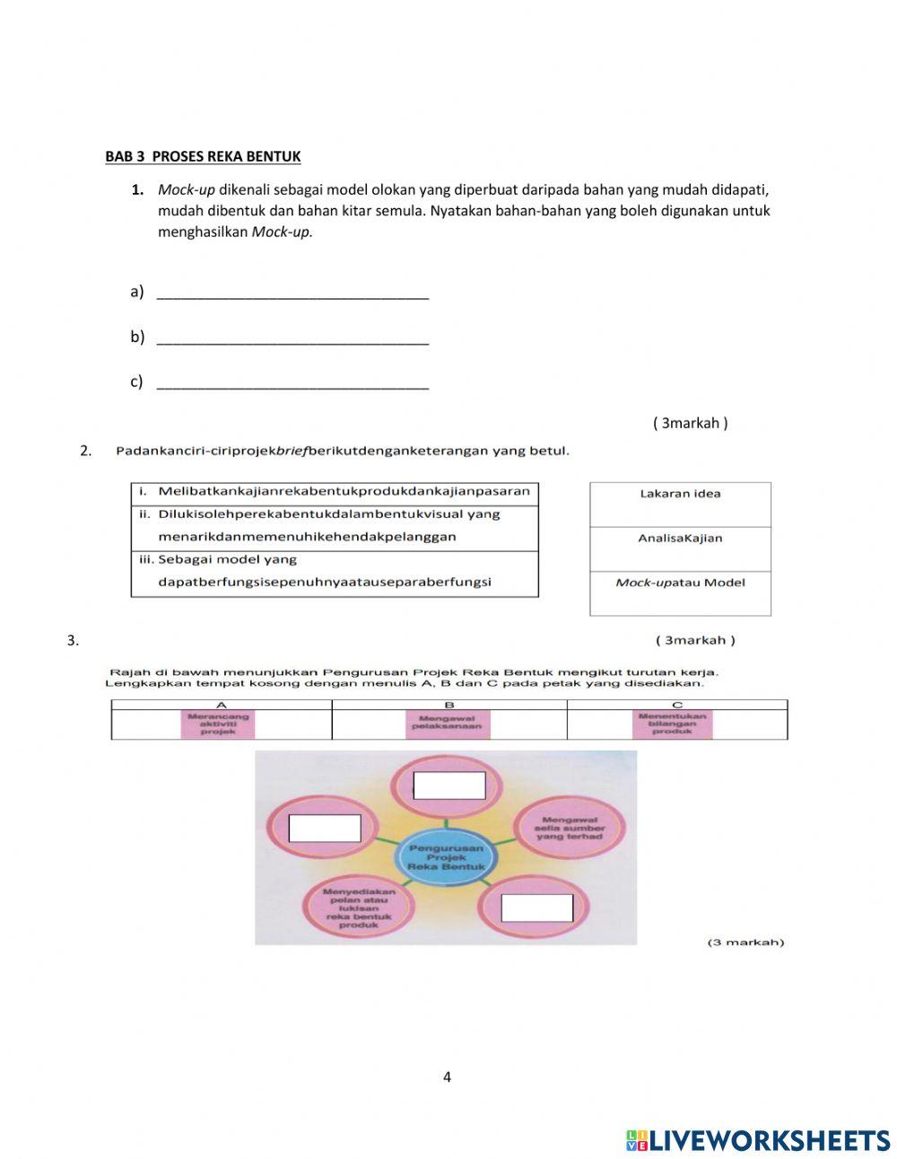 Latihan program smart RBT 1 worksheet | Live Worksheets