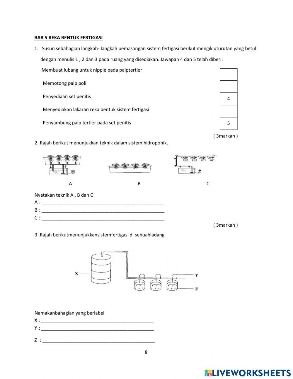 Latihan program smart RBT 1 worksheet | Live Worksheets