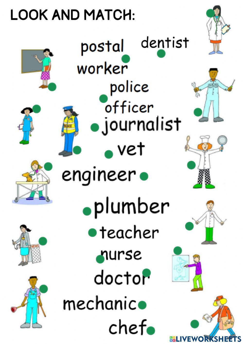 Listen and match online exercise for Primary | Live Worksheets