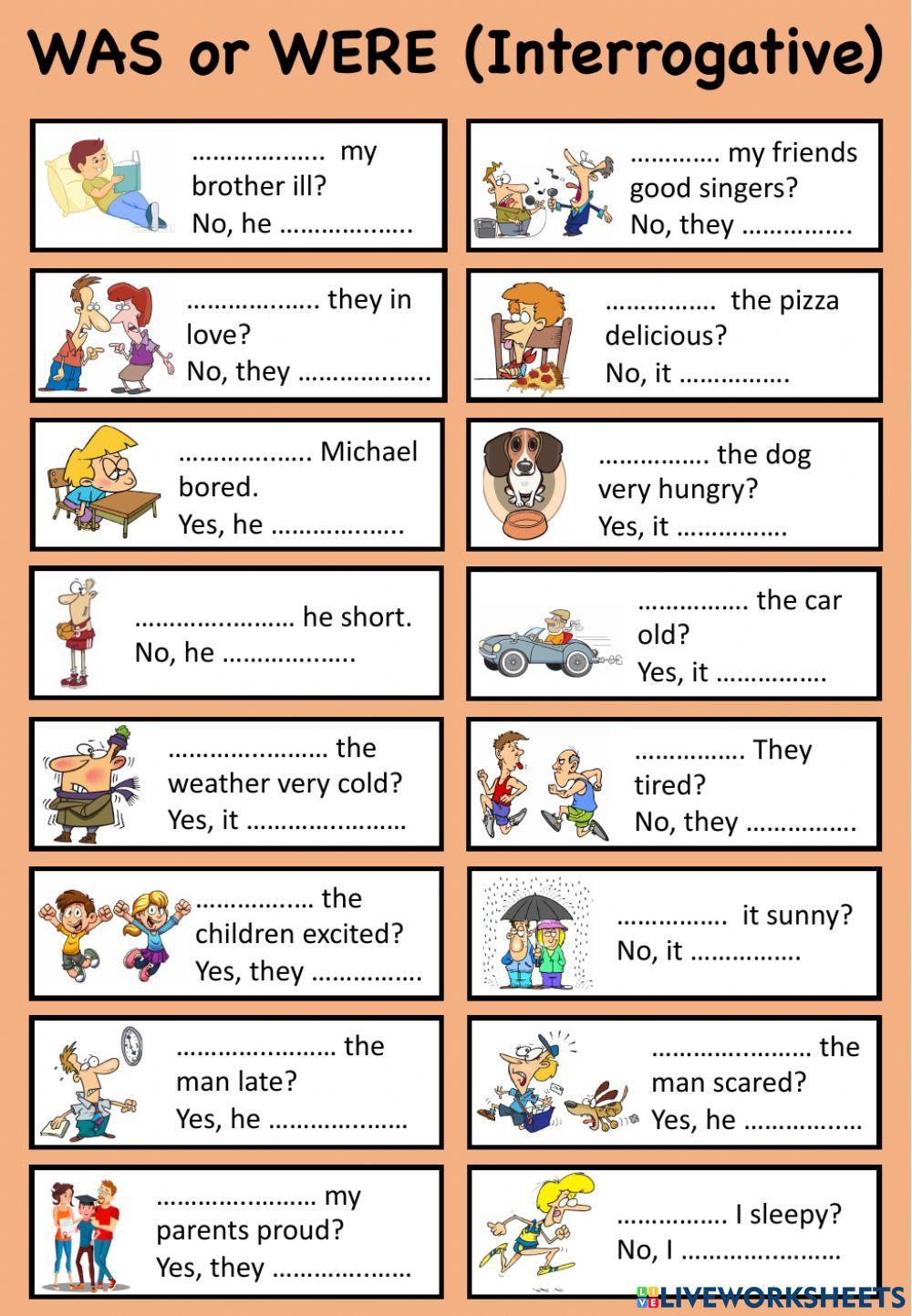 Was - were nega… | Free Interactive Worksheets | 1673641