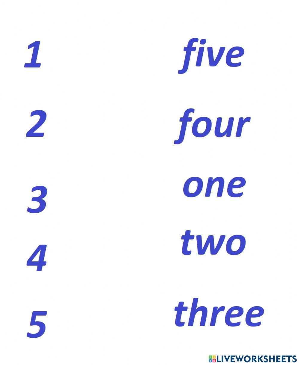 numbers online exercise for | Live Worksheets