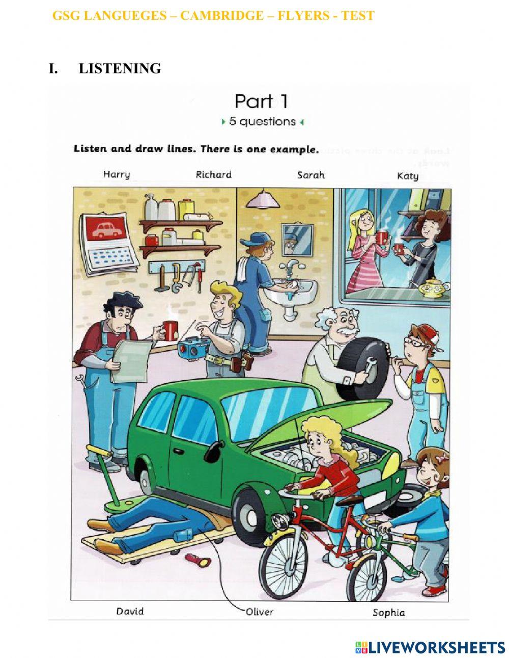 GS ENGLISH HỒ CHÍ MINH | FLYERS LISTENING MOCK TEST