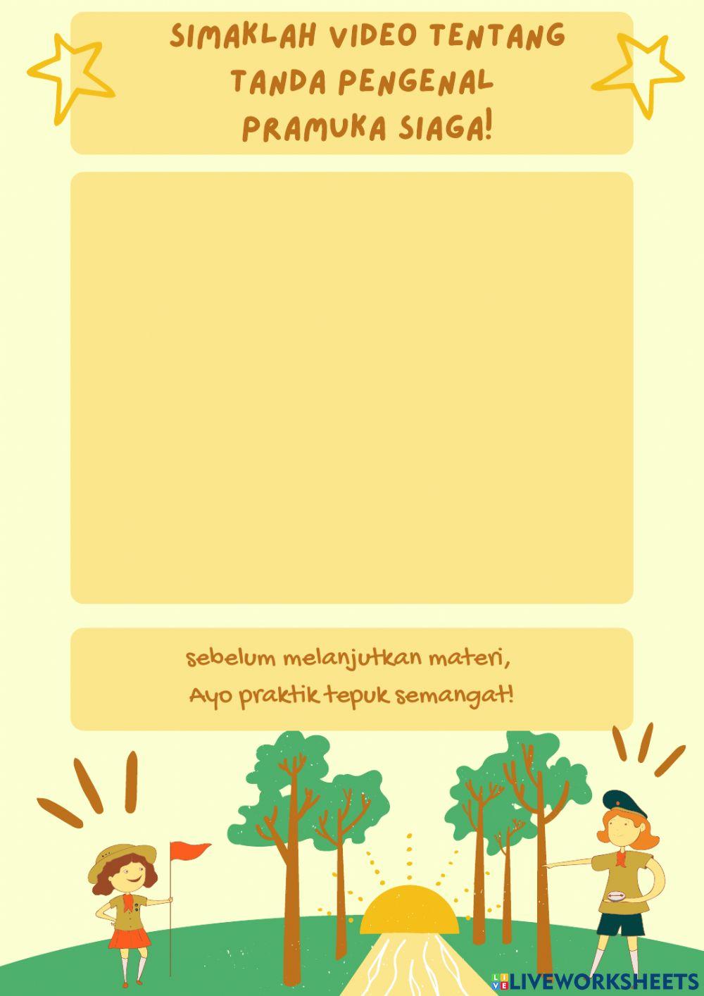Tanda Pengenal Pramuka Siaga Putra worksheet | Live Worksheets