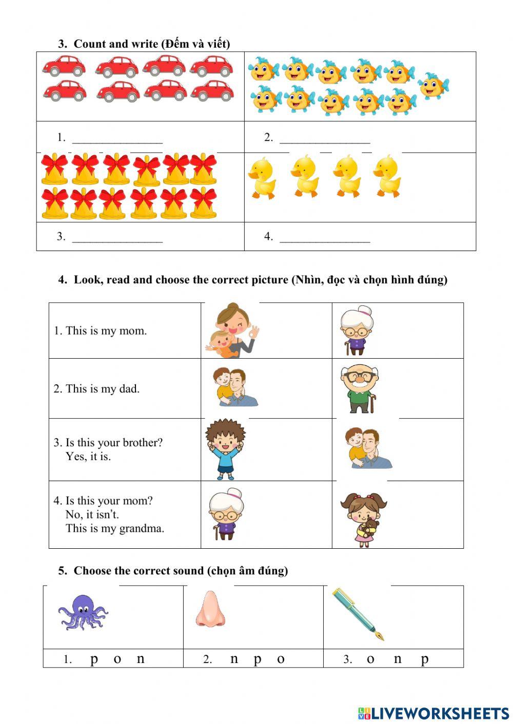 Grade 2 - Unit 1 online exercise for Grade 2 | Live Worksheets