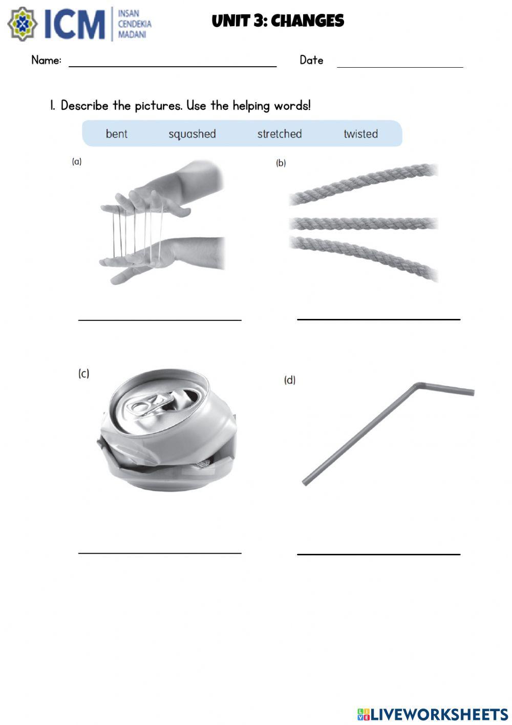 Science Pre-Assessment Unit 3 | Intanolia | Live