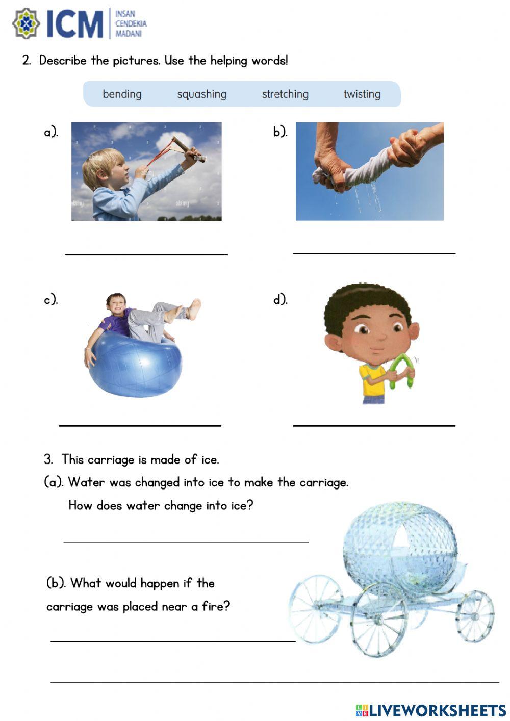 Science Pre-Assessment Unit 3 | Intanolia | Live