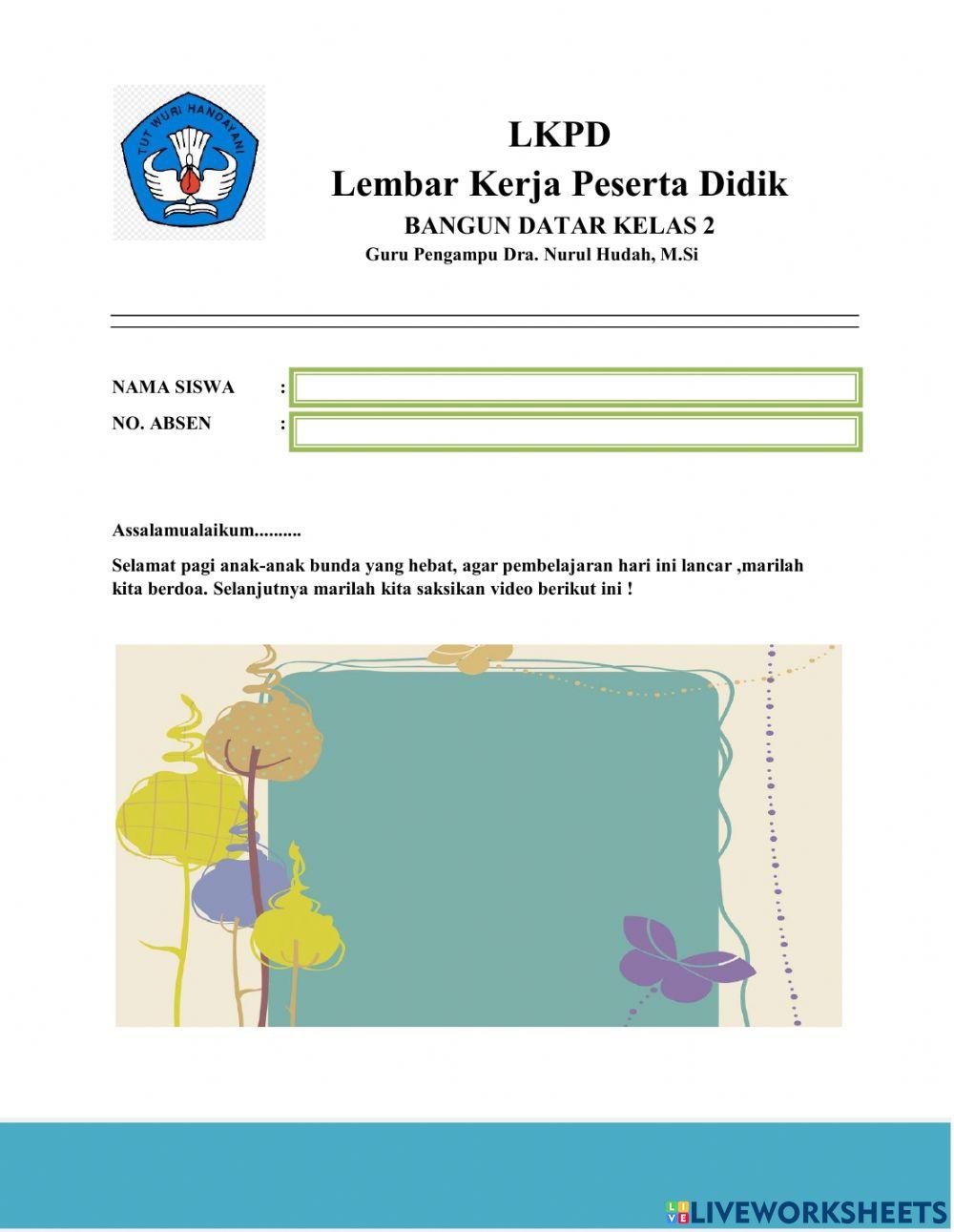 LKPD Matematika online exercise for Grade 2 | Live Worksheets