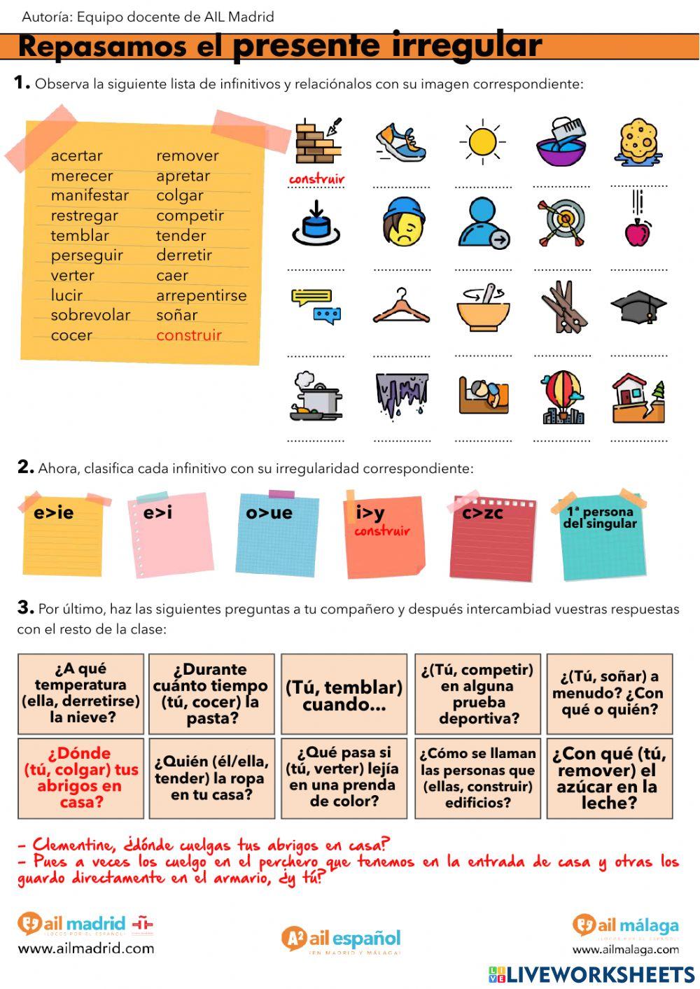 Presente exercise for Basico | Live Worksheets