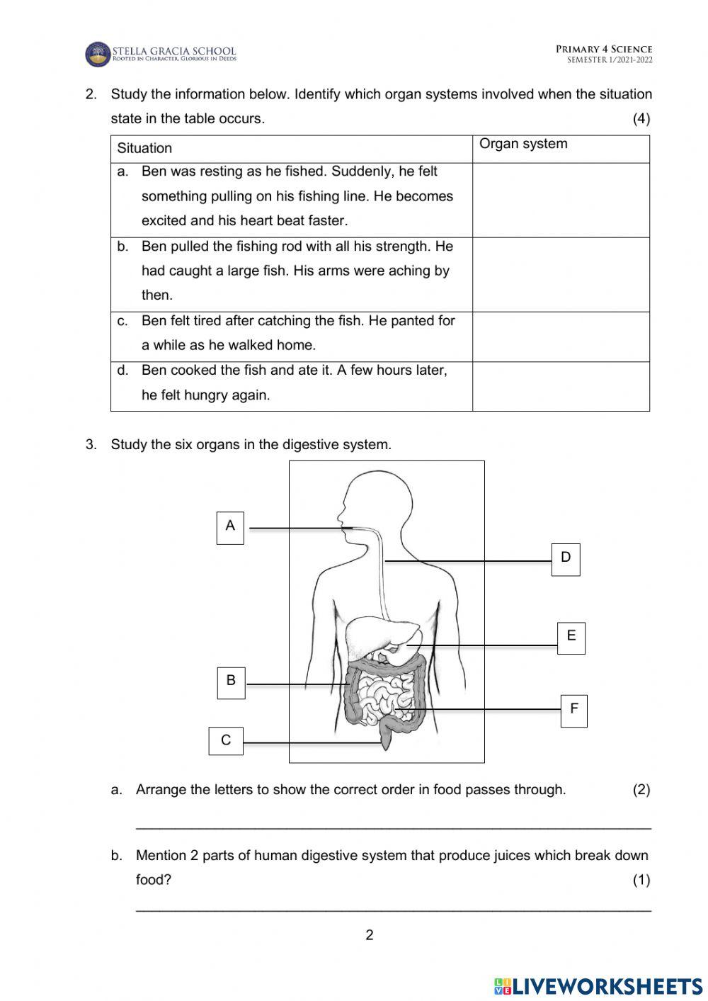 MYA P4 Science Question Part 1 6784620 | fonisanri | Live