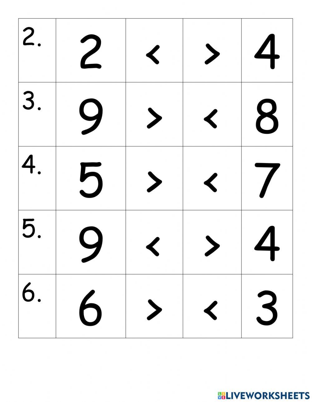Number Sequence | Free Interactive Worksheets | 1678451