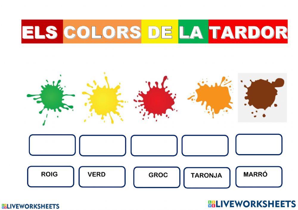 Els colors de la tardor interactive worksheet | Live Worksheets