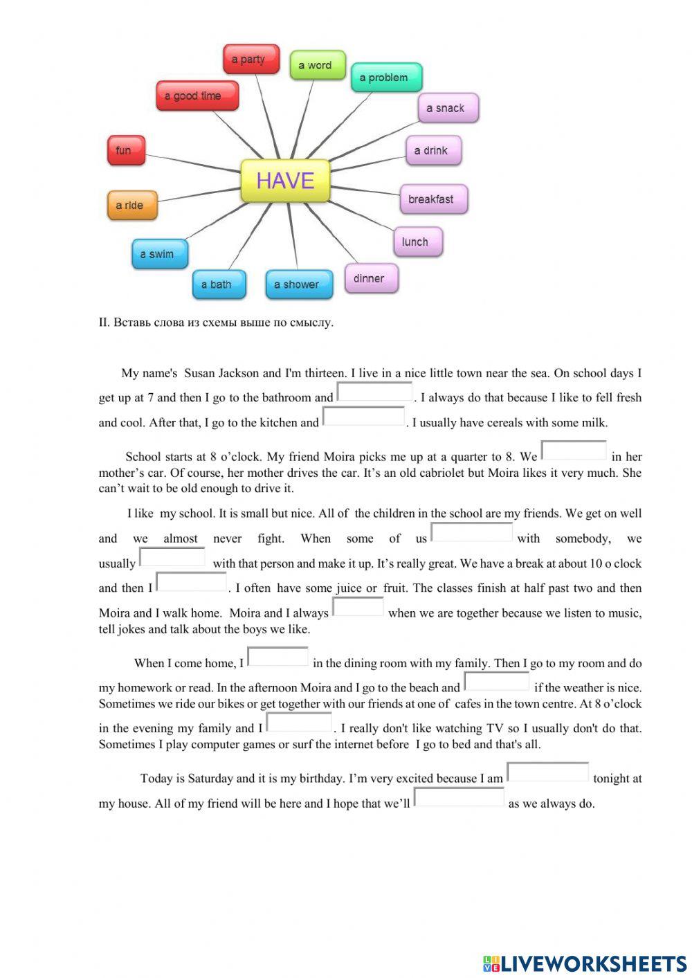 Have got vs have | Free Interactive Worksheets | 1679208