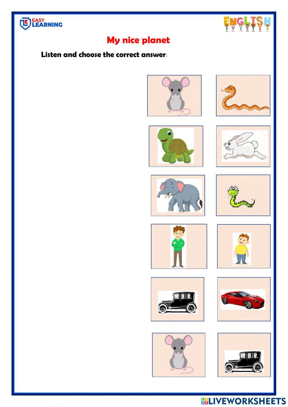 Adjectives online exercise for Kinder | Live Worksheets