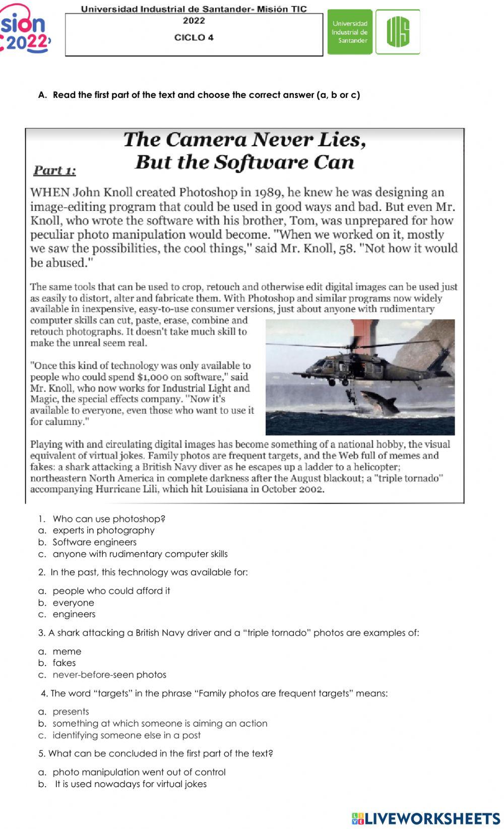 1679481 | Reading practice | ammorsal | LiveWorksheets