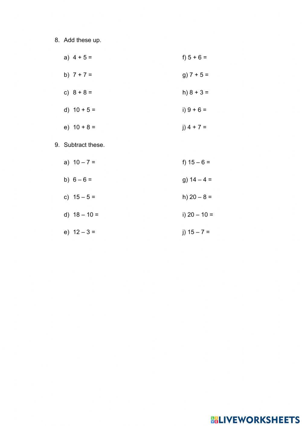 P1 test 1 1679737 | MUNIRAH MOHD NASIR | LiveWorksheets