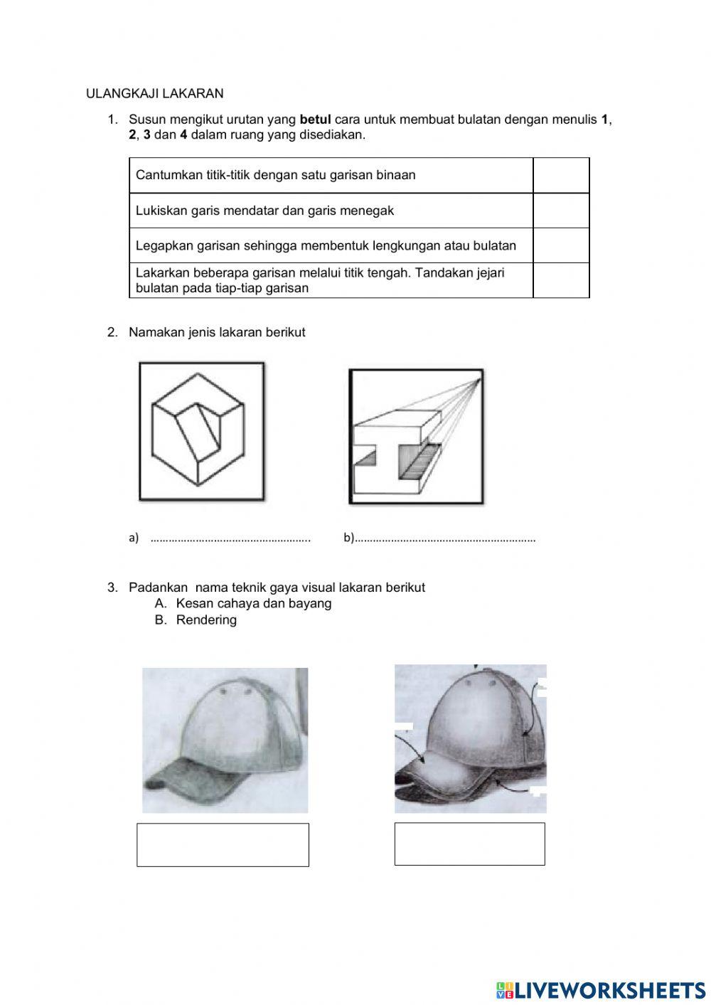 Lakaran online activity for PT3 | Live Worksheets