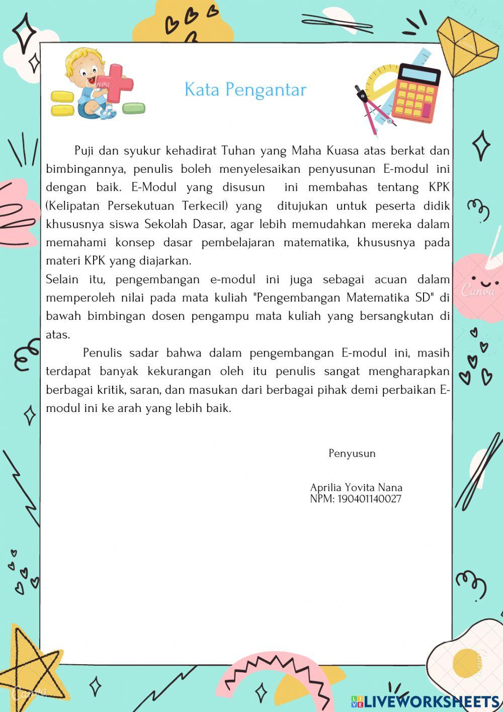 Kelipatan persekutuan terkecil worksheet | Live Worksheets