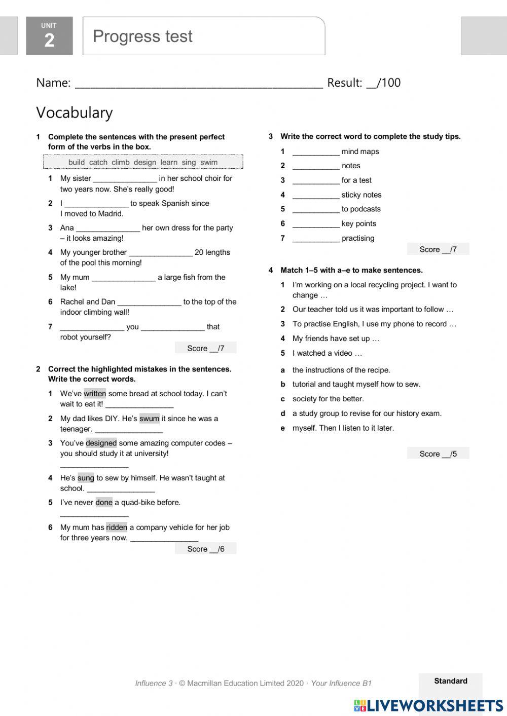 Reading Unit 2 3º eso online exercise for | Live Worksheets