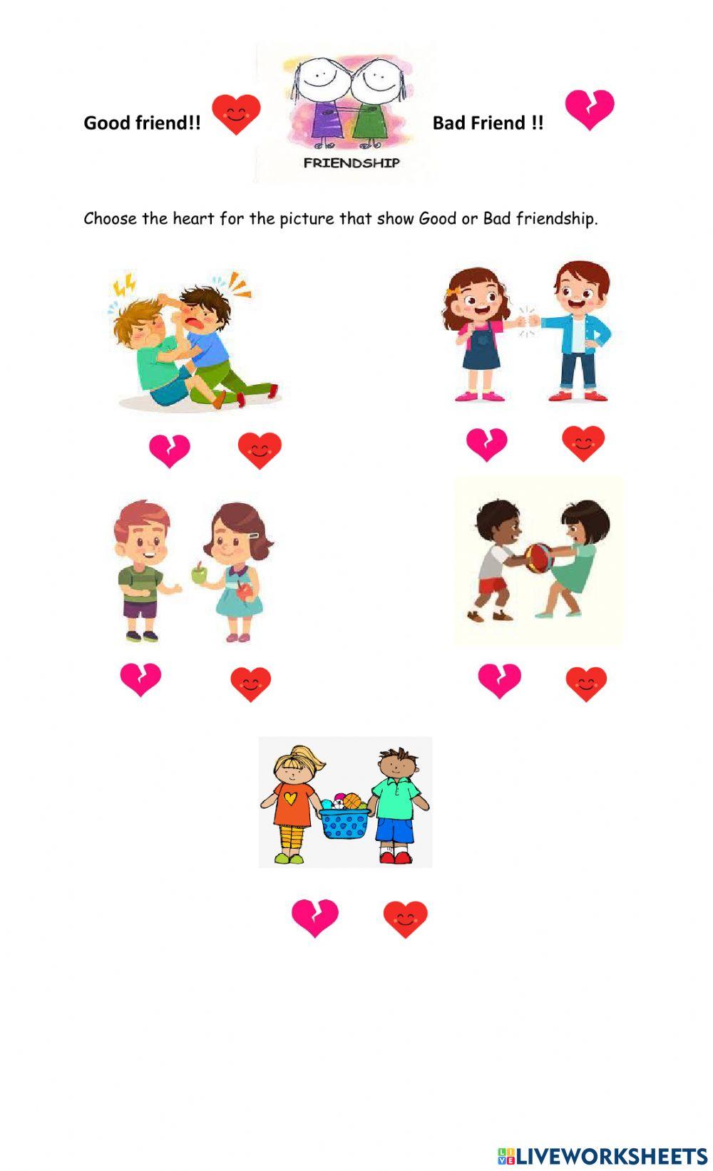 1681690 | Friendship hearts | ajones | LiveWorksheets