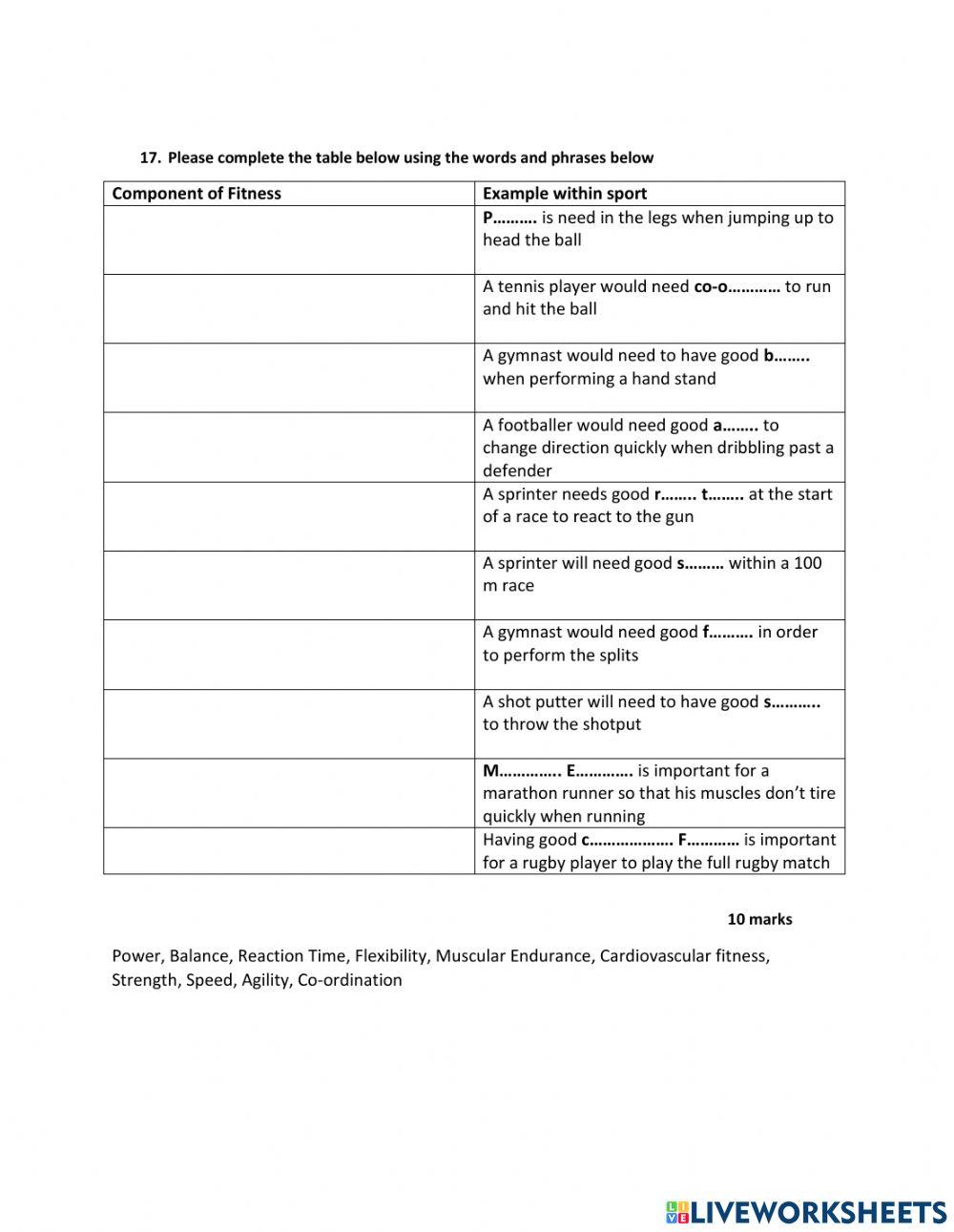 End of term Exam year 8 worksheet | Live Worksheets