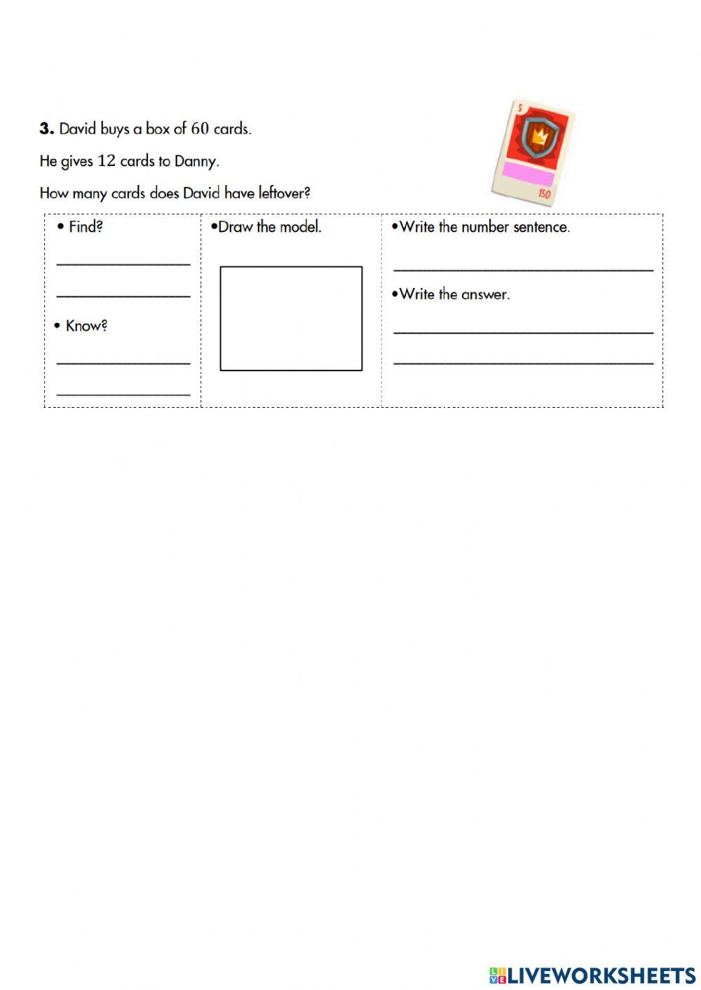 G2 subtraction w4 worksheet | Live Worksheets