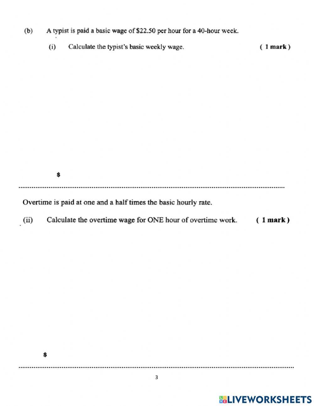 Term 1 Test - Section B worksheet | Live Worksheets
