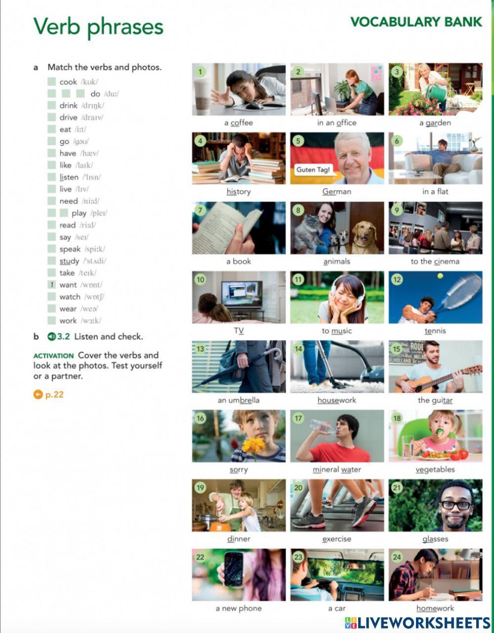 7009427 | NEF Elementary - U3.A Verb Phrases | Yanina