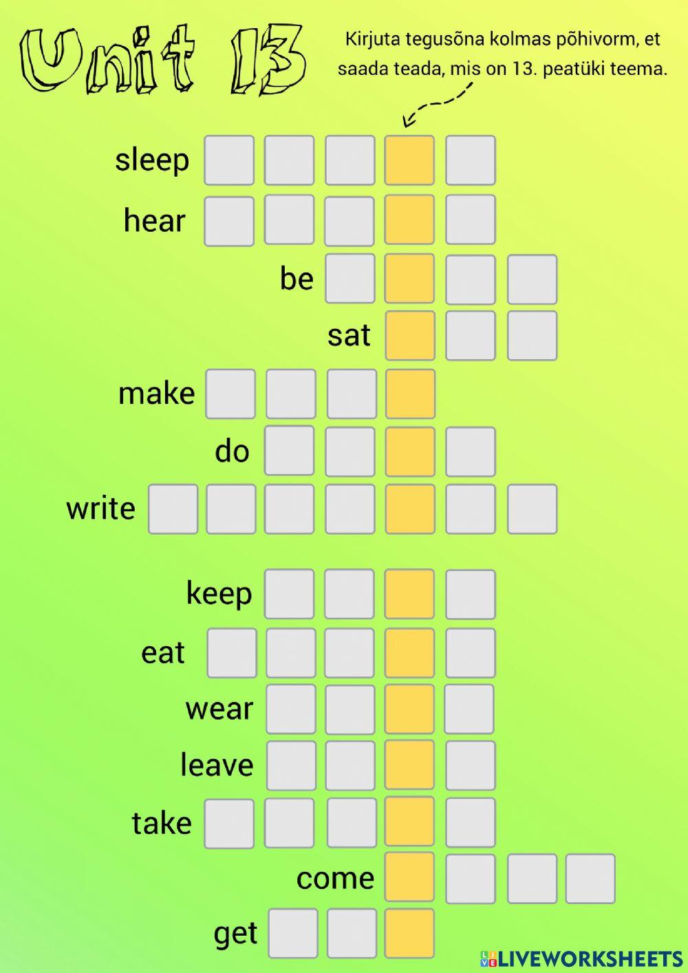 ILE 3 u 13 present perfect interactive worksheet | Live Worksheets