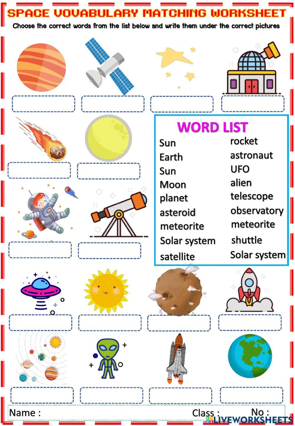 Solar System online exercise for | Live Worksheets